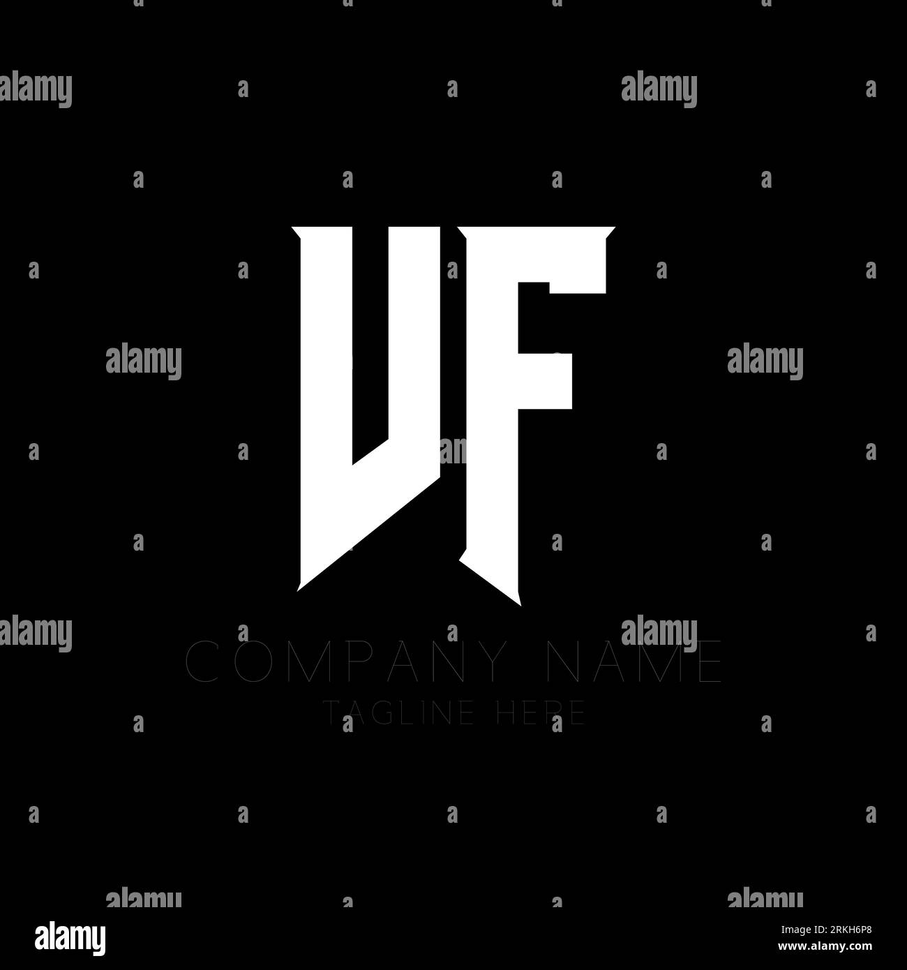 VF Letter Logo Design. Initial letters VF gaming's logo icon for ...
