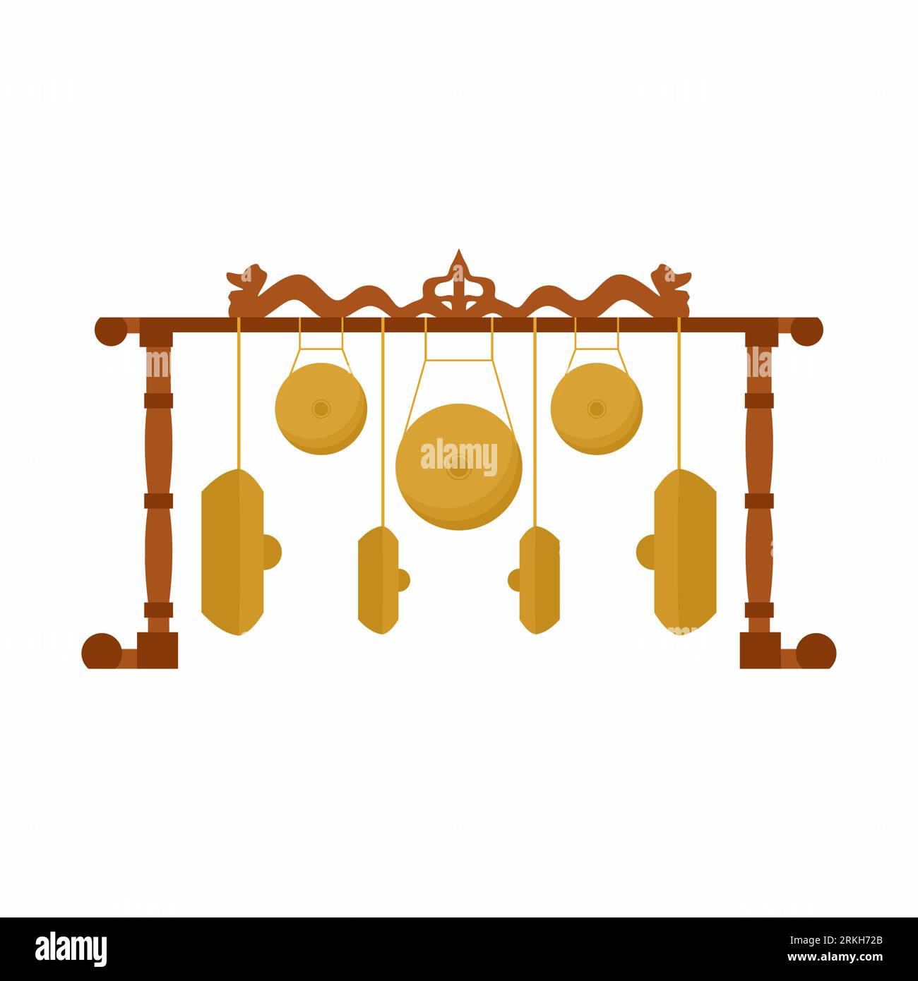 Vector icon of Kempul, a traditional javanese instrument. This is is a ...