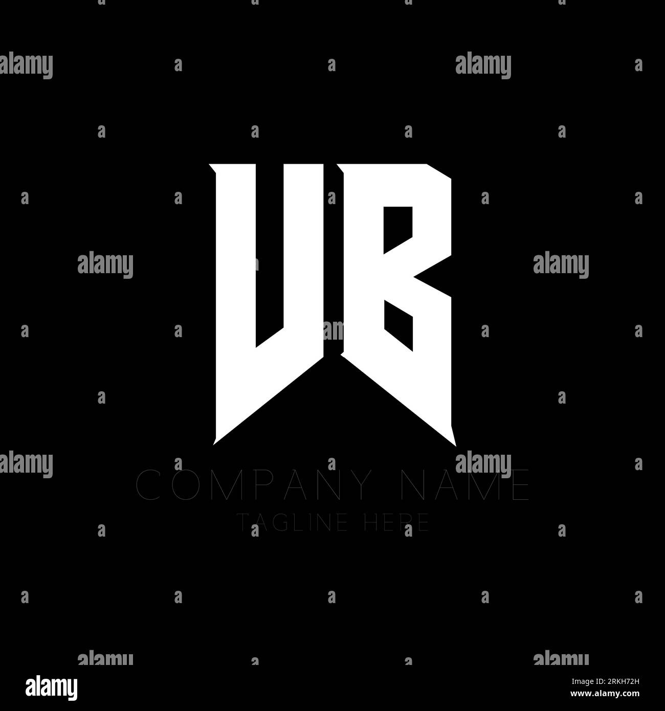 VB Letter Logo Design. Initial letters VB gaming's logo icon for ...