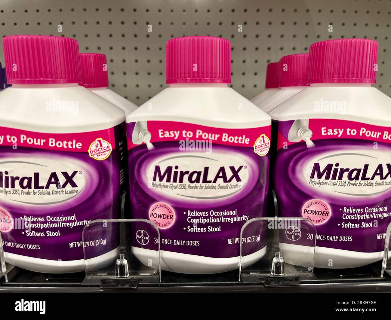 Bottles of MiraLax on a store shelf Stock Photo - Alamy