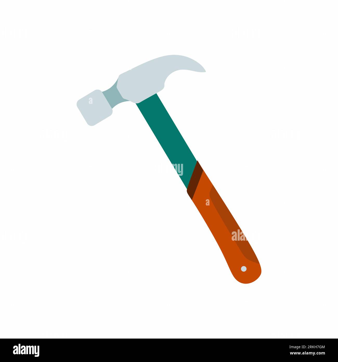 Hammer icon isolated on white background. Building tools in cartoon ...