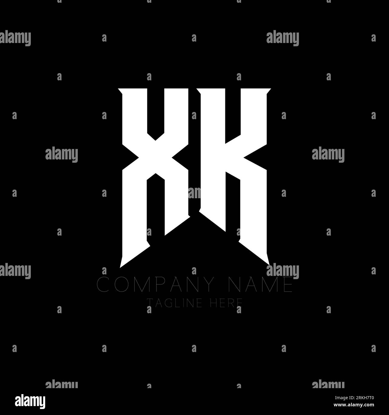 XK Letter Logo Design. Initial letters XK gaming's logo icon for ...