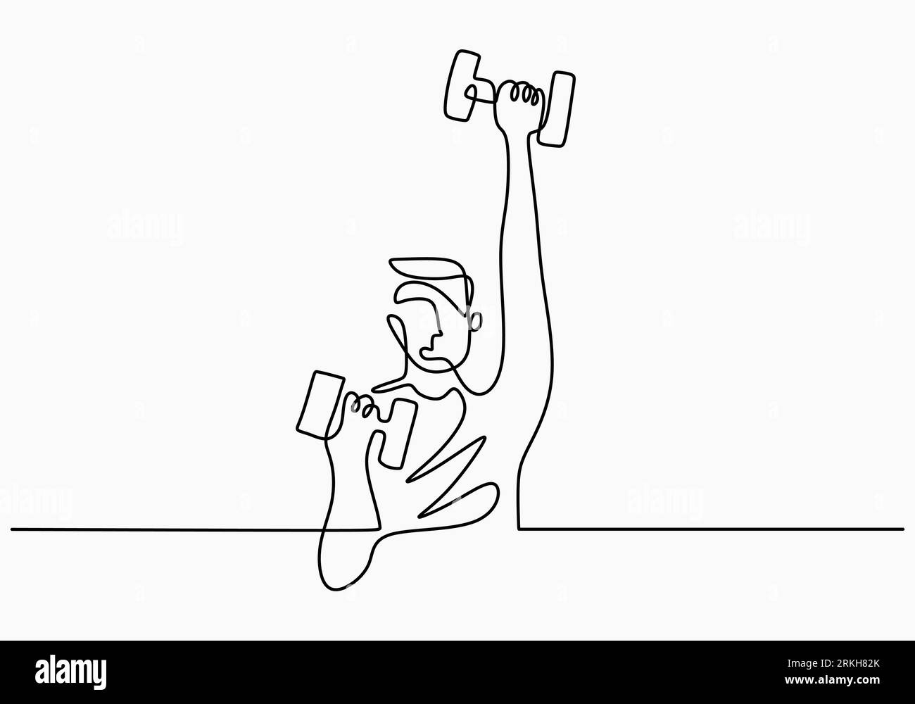 Bodybuilder pose Stock Vector Images - Alamy