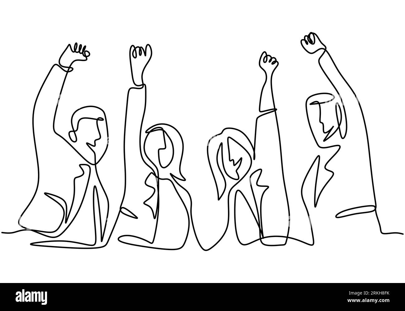 Drawing business woman jump Stock Vector Images - Alamy