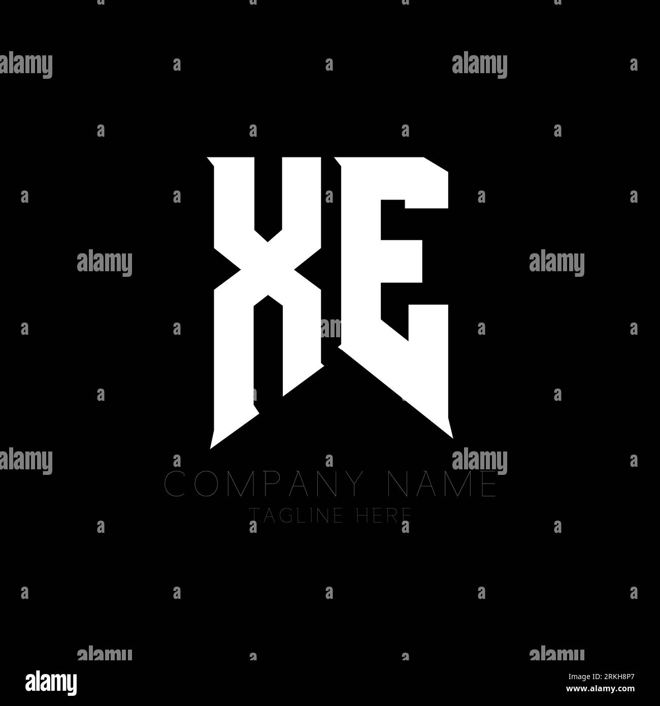 XE Letter Logo Design. Initial letters XE gaming's logo icon for ...