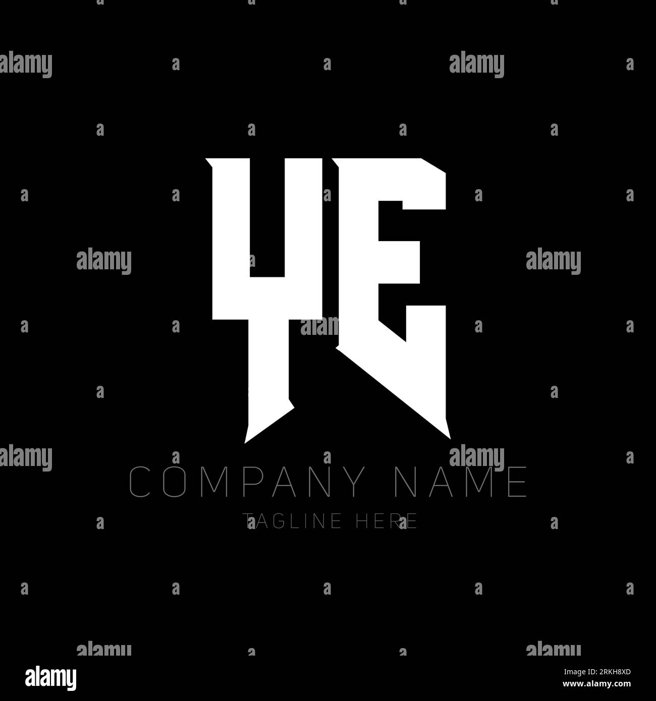 YE Letter Logo Design. Initial letters YE gaming's logo icon for ...