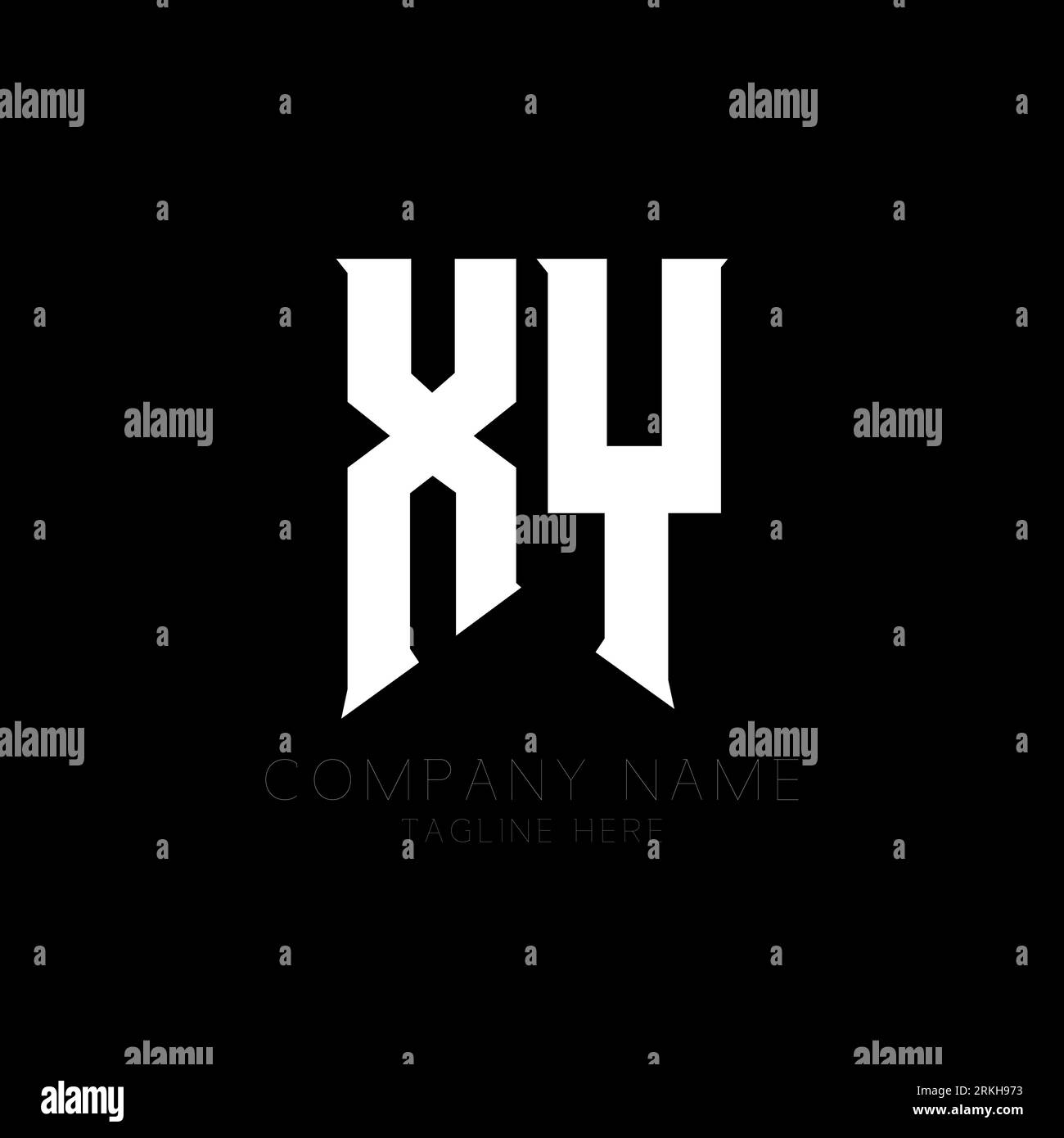 XY Letter Logo Design. Initial letters XY gaming's logo icon for ...