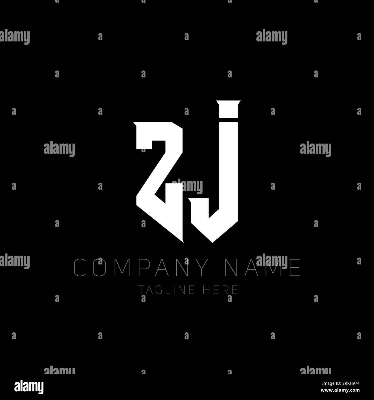 ZJ Letter Logo Design. Initial letters ZJ gaming's logo icon for ...