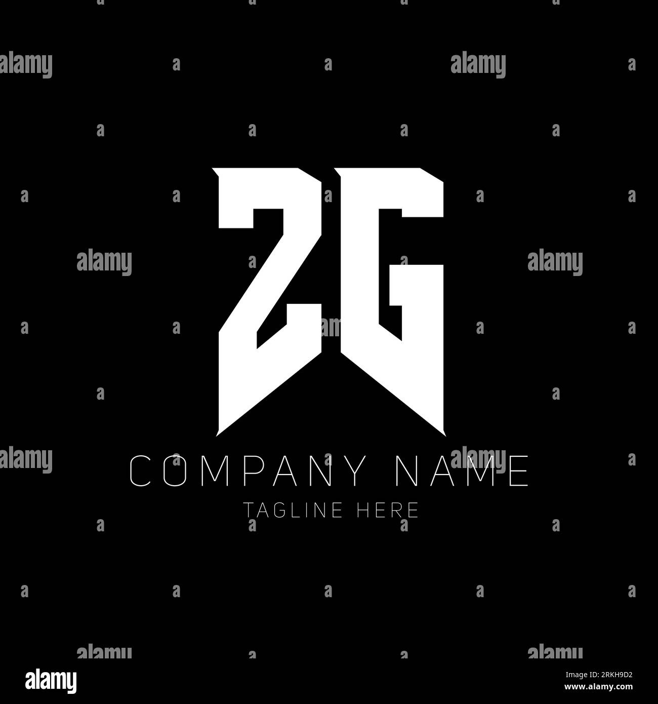 ZG Letter Logo Design. Initial letters ZG gaming's logo icon for ...