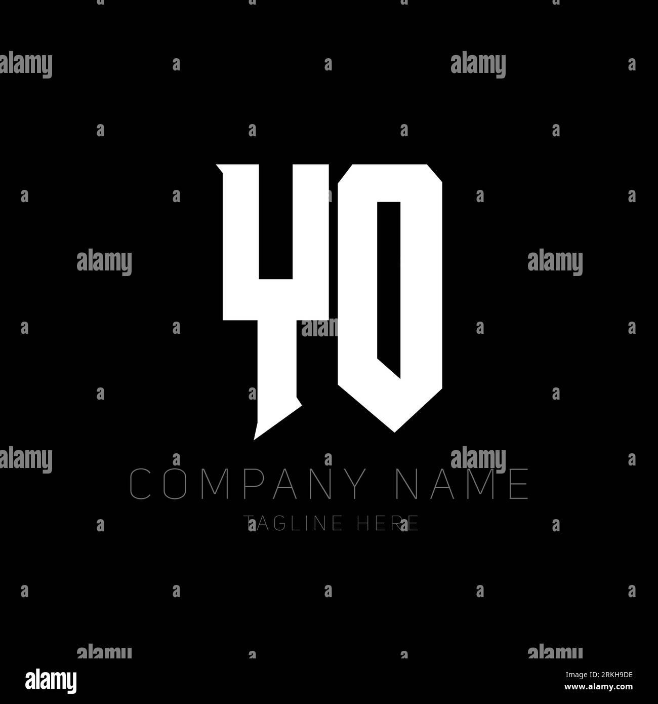 YO Letter Logo Design. Initial letters YO gaming's logo icon for ...