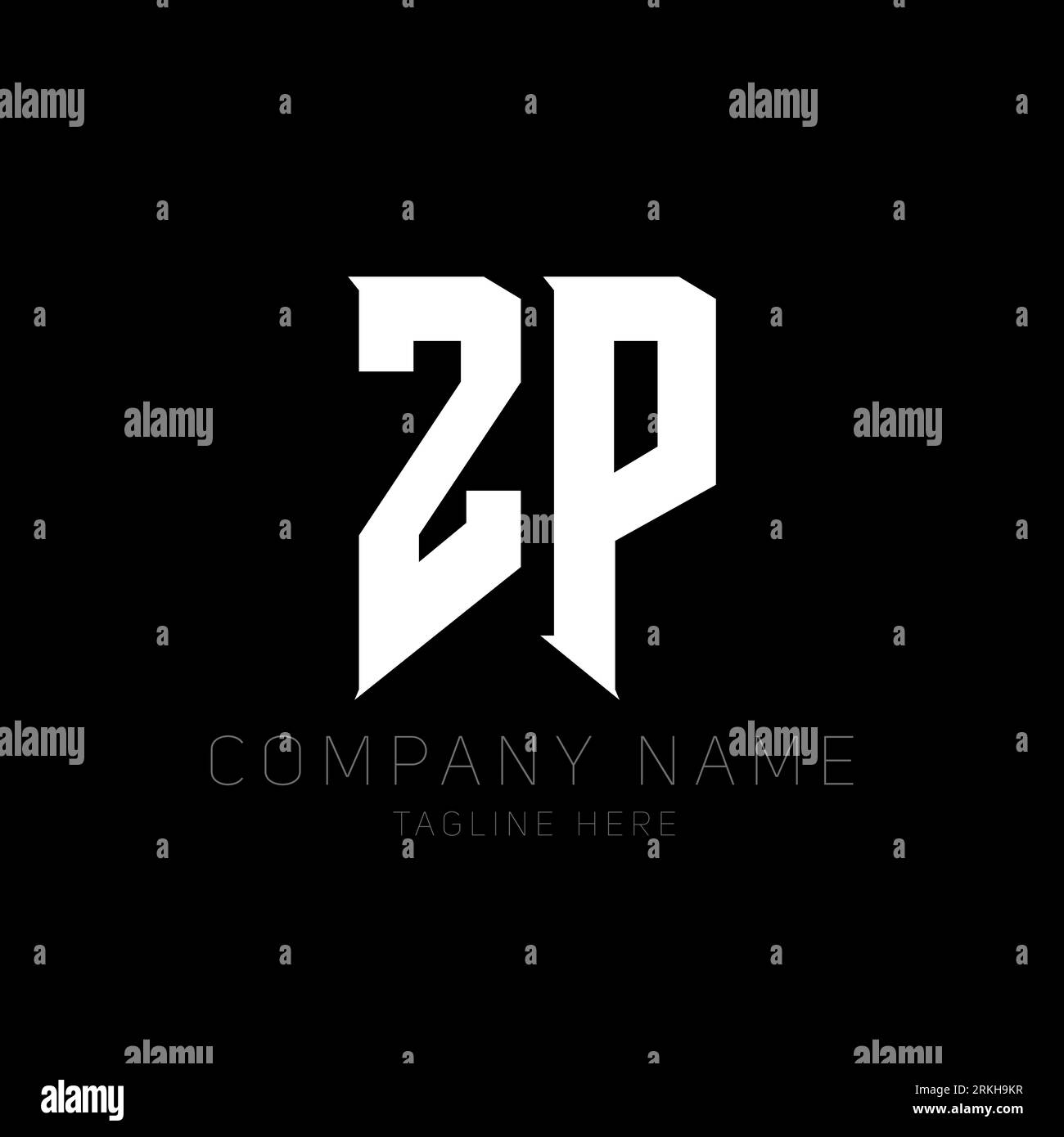 ZP Letter Logo Design. Initial letters ZP gaming's logo icon for ...