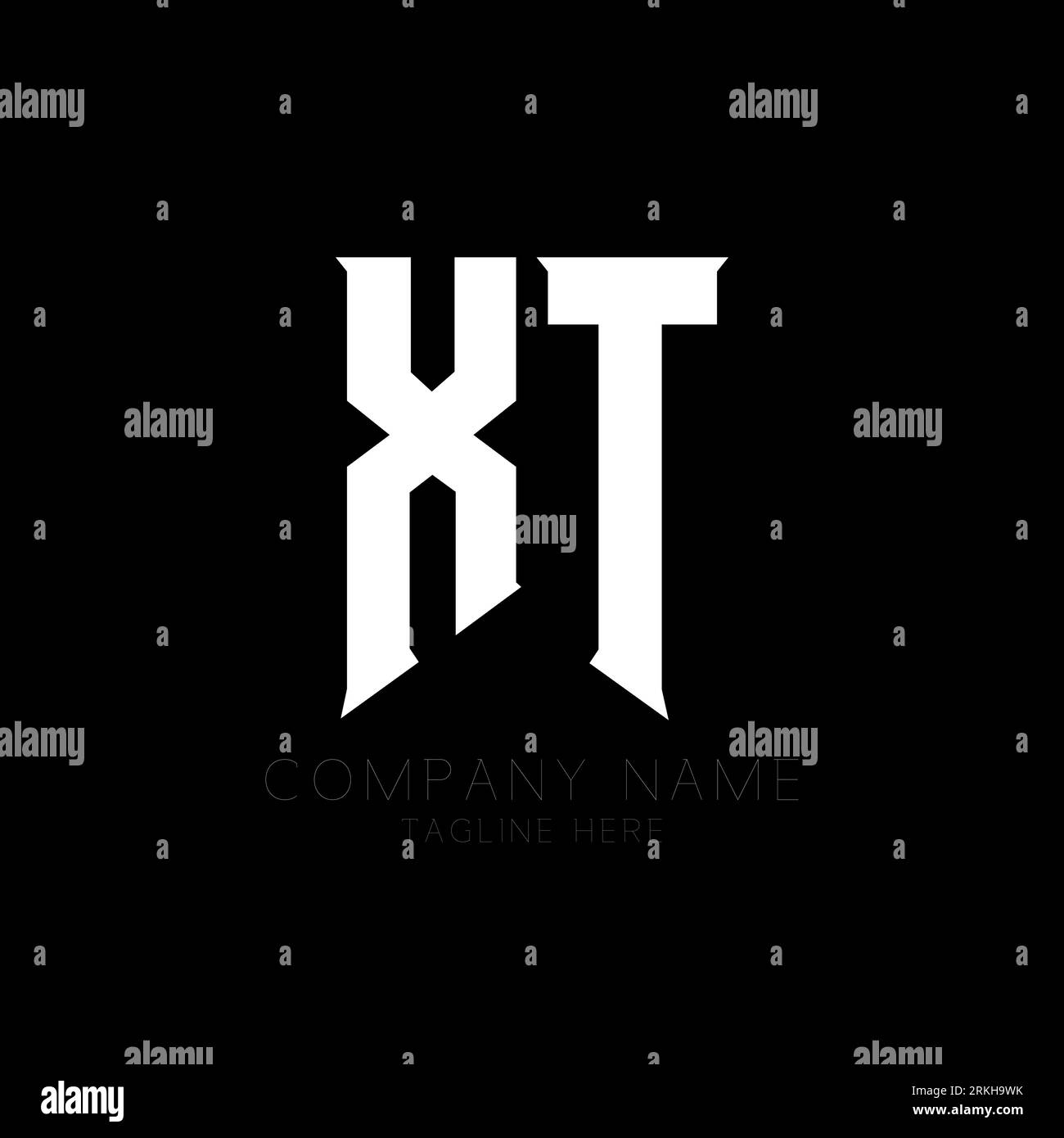 XT Letter Logo Design. Initial letters XT gaming's logo icon for ...
