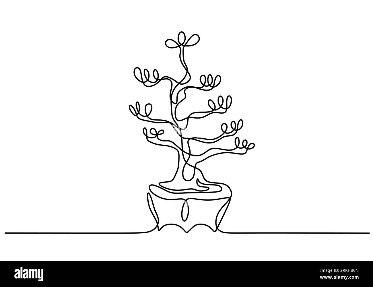 Small plant in old Stock Vector Images - Alamy