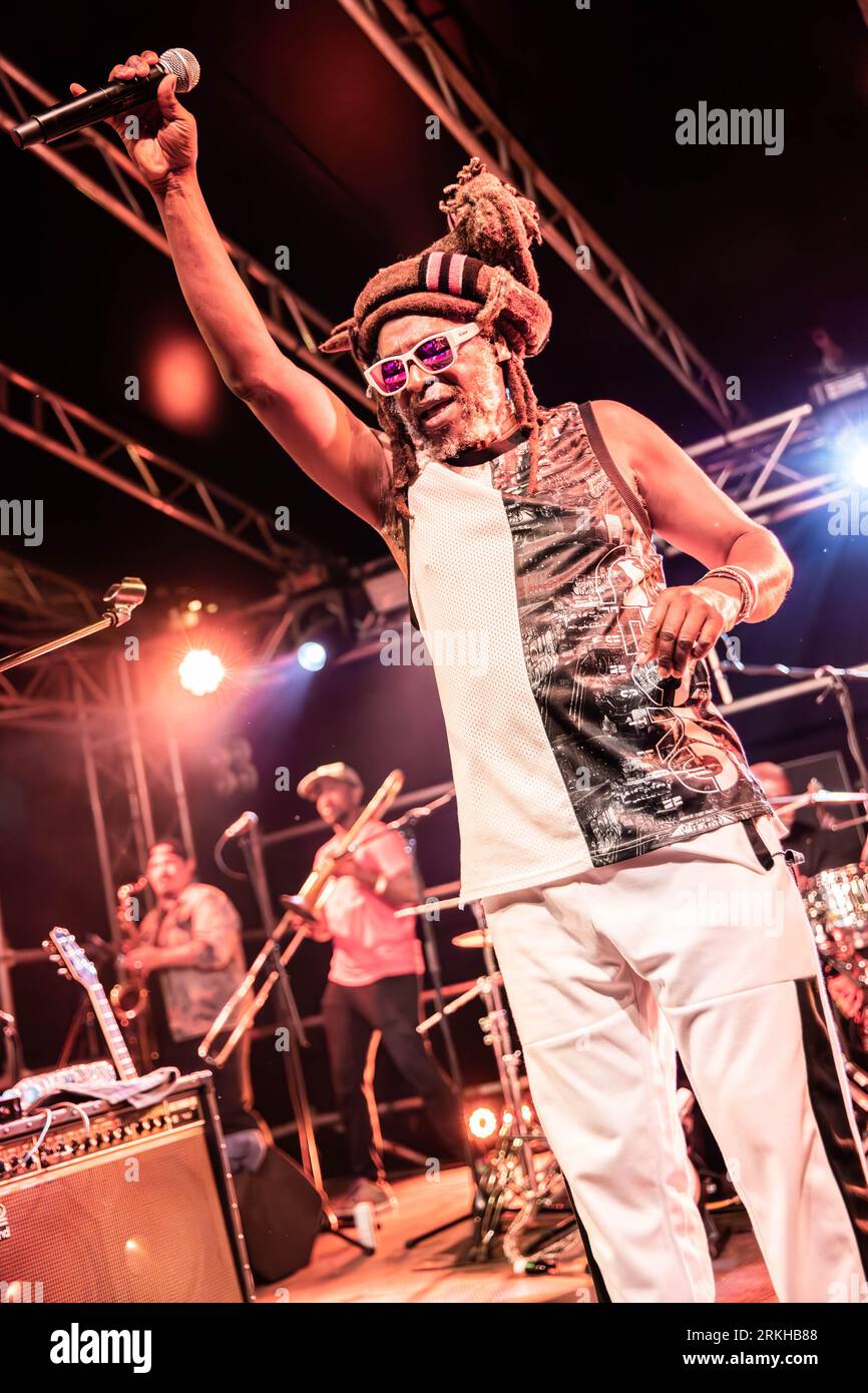 Milan, Italy. 24th Aug, 2023. The English roots reggae band STEEL PULSE ...