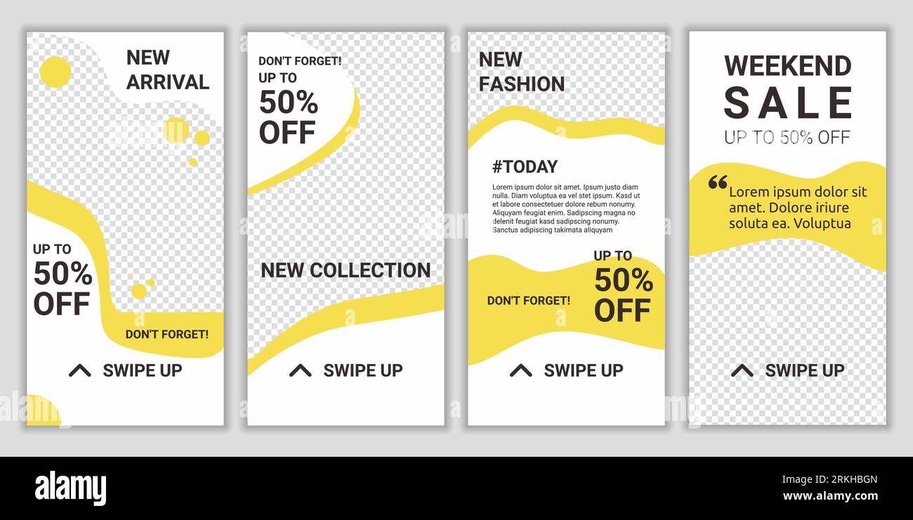 Social media pack template for discount and special offer. Trendy ...