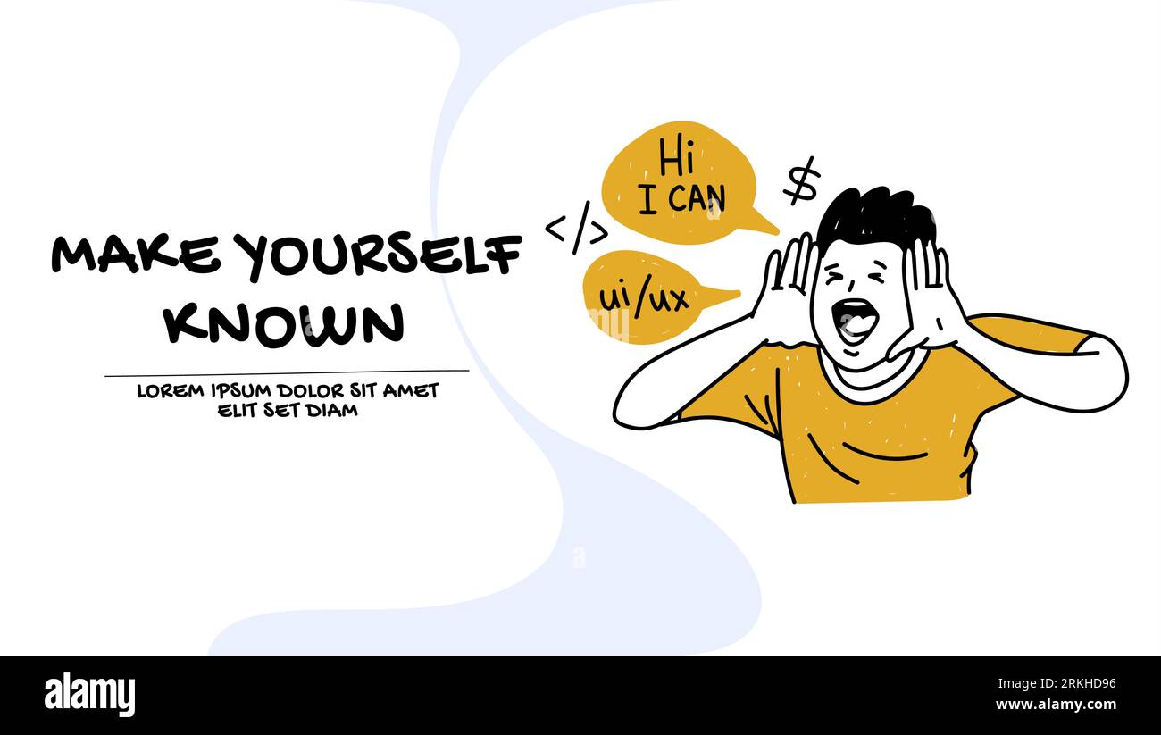 Presenting yourself and communication skills concept Stock Vector Image ... Presenting yourself and communication skills concept Stock Vector Image ...