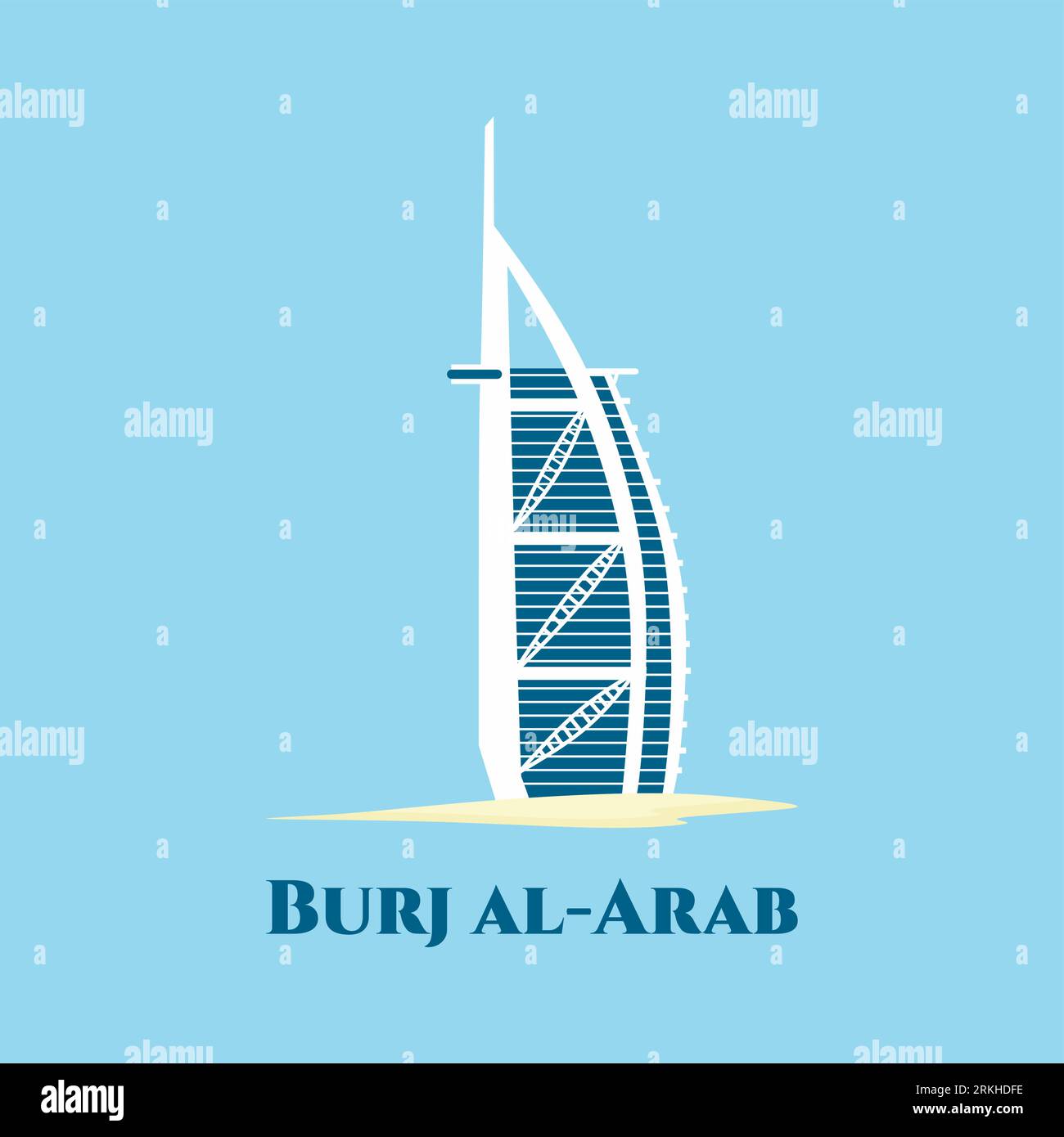 Modern architecture design burj Stock Vector Images - Alamy