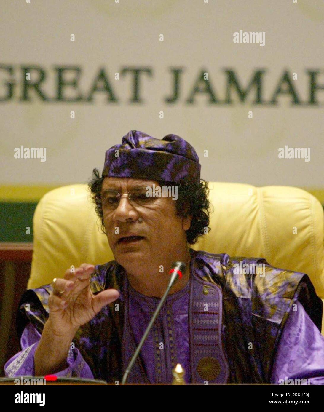 Gaddafi african summit hi-res stock photography and images - Alamy