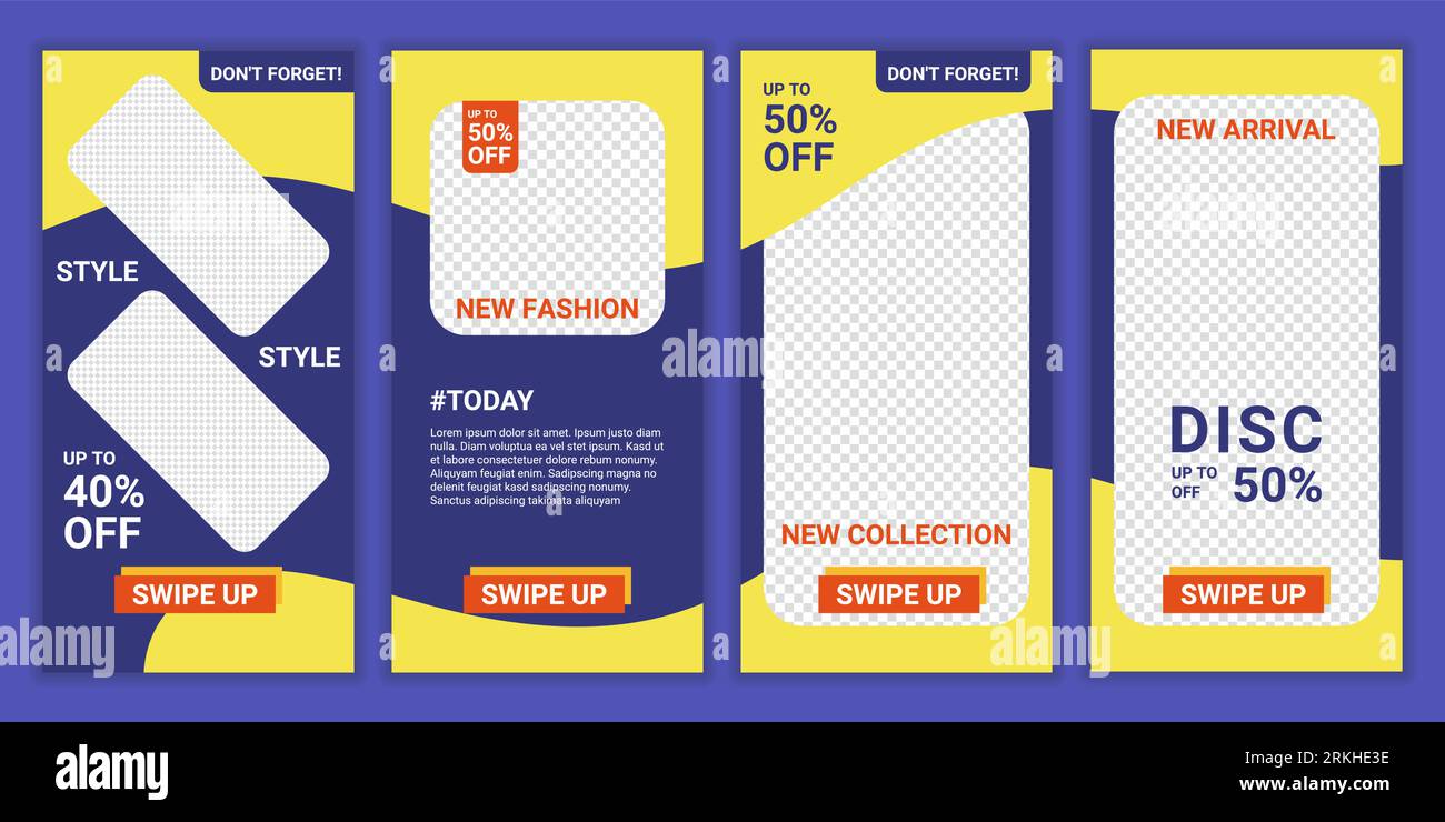 4 set of editable modern template ig stories for digital marketing and ...