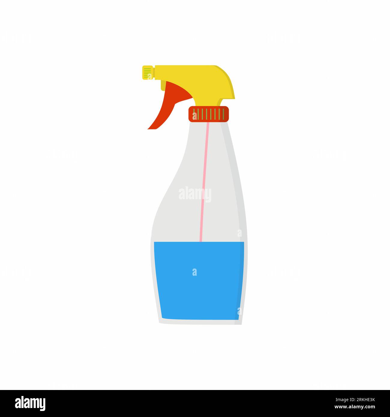 Cleaning spray bottle icon flat vector. A bottle of antiseptic spray ...