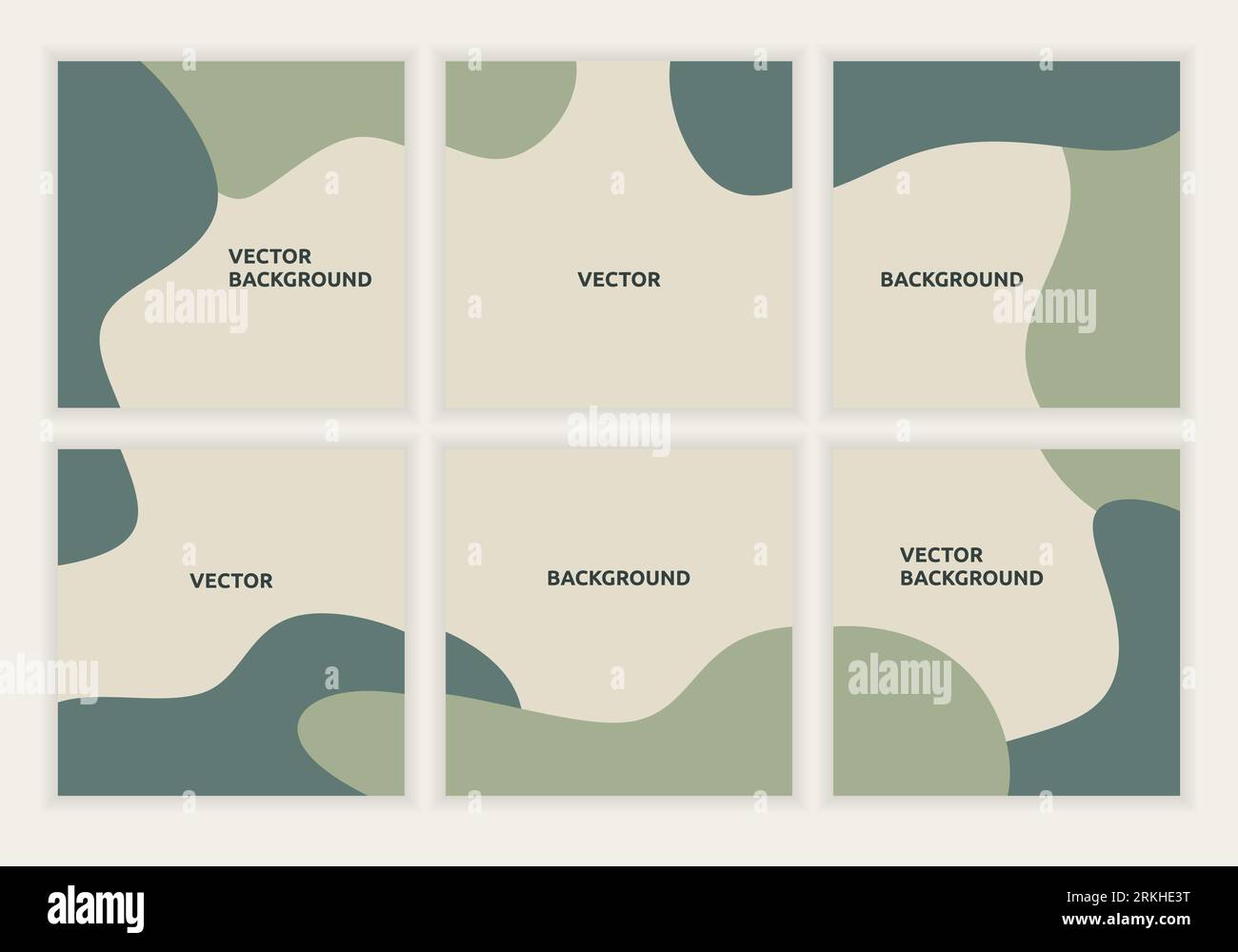 Social media post template in grid puzzle style for digital promotion ...