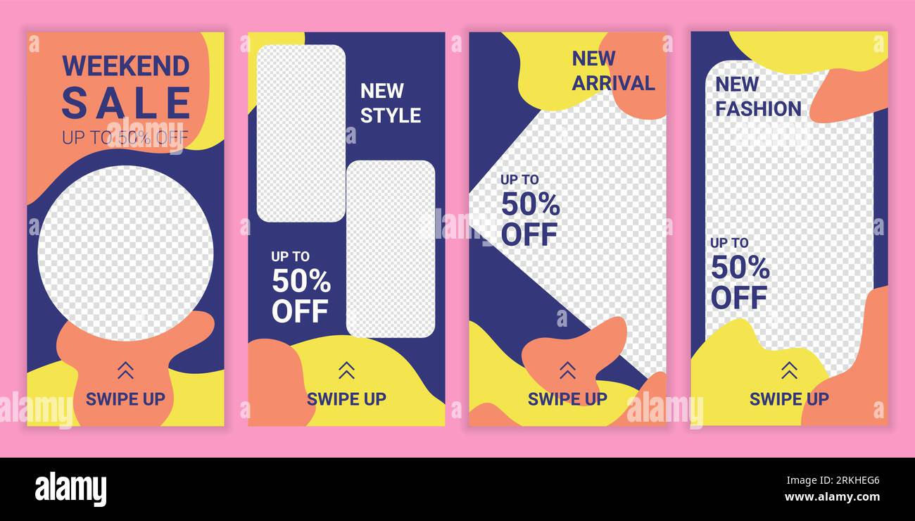 Trendy editable ig stories template design for social media network ...