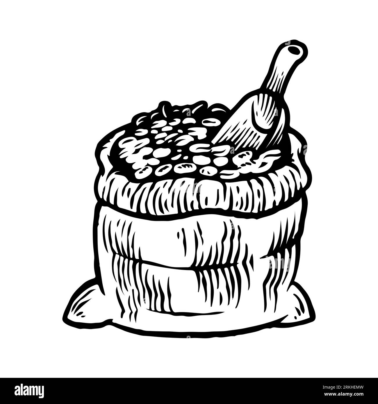 Coffee grinder beans in Stock Vector Images - Alamy