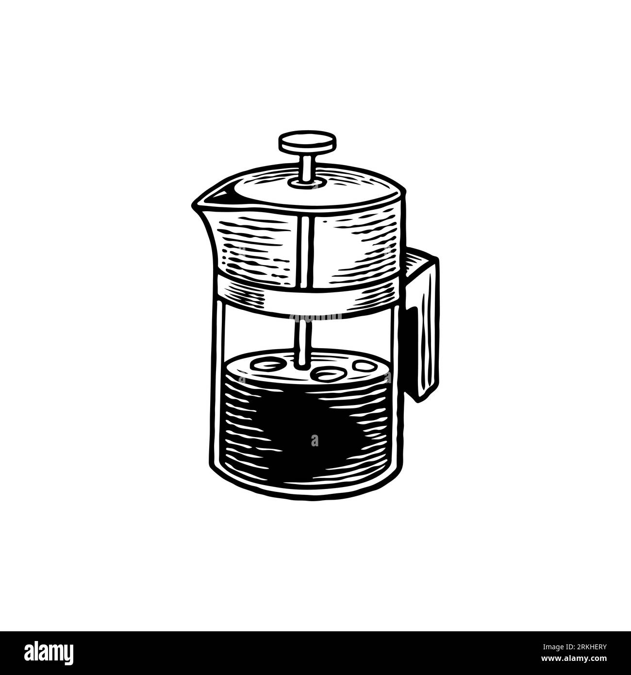Boiling water pot icon Black and White Stock Photos & Images - Alamy
