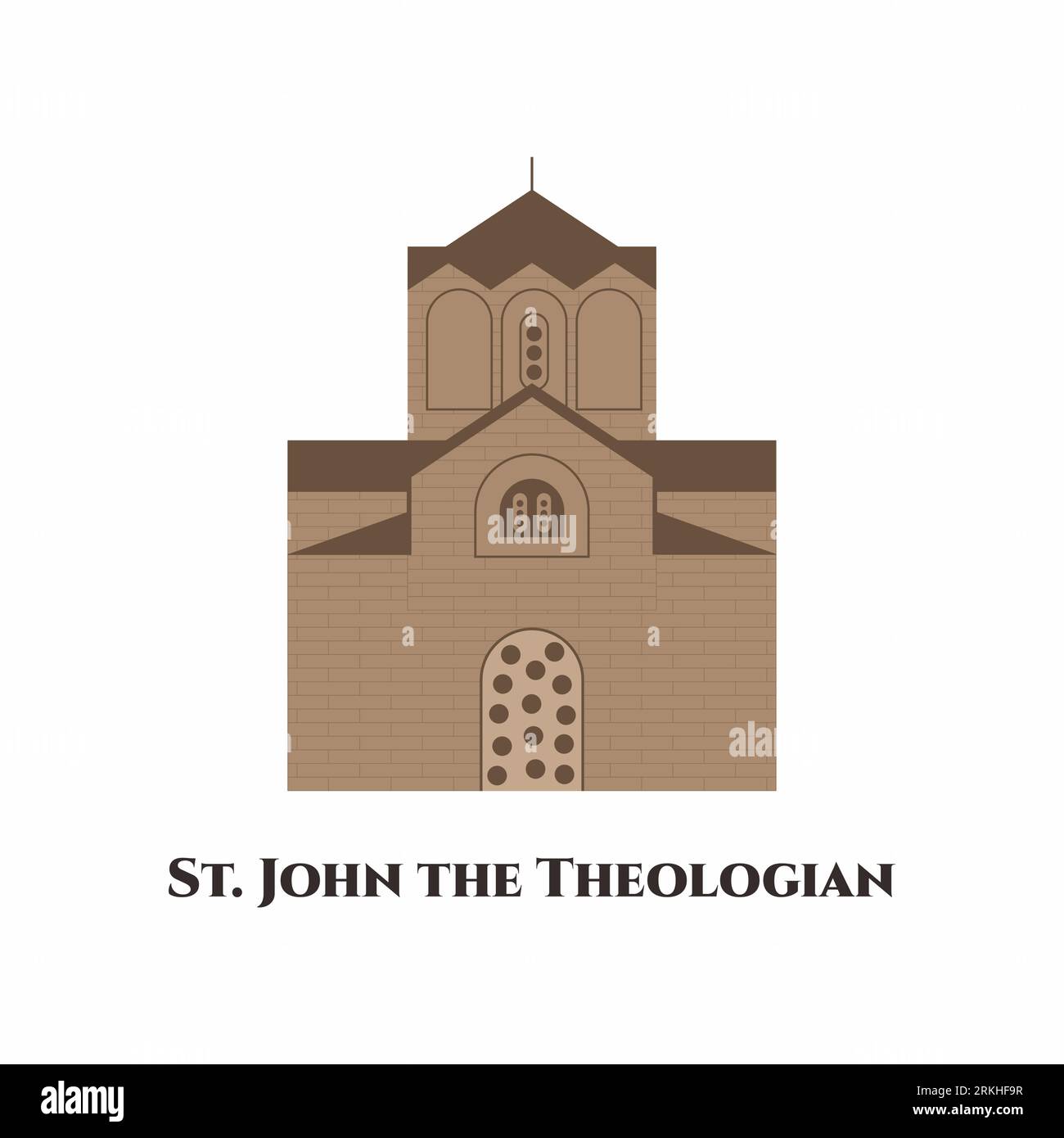 Old stone church st Stock Vector Images - Alamy