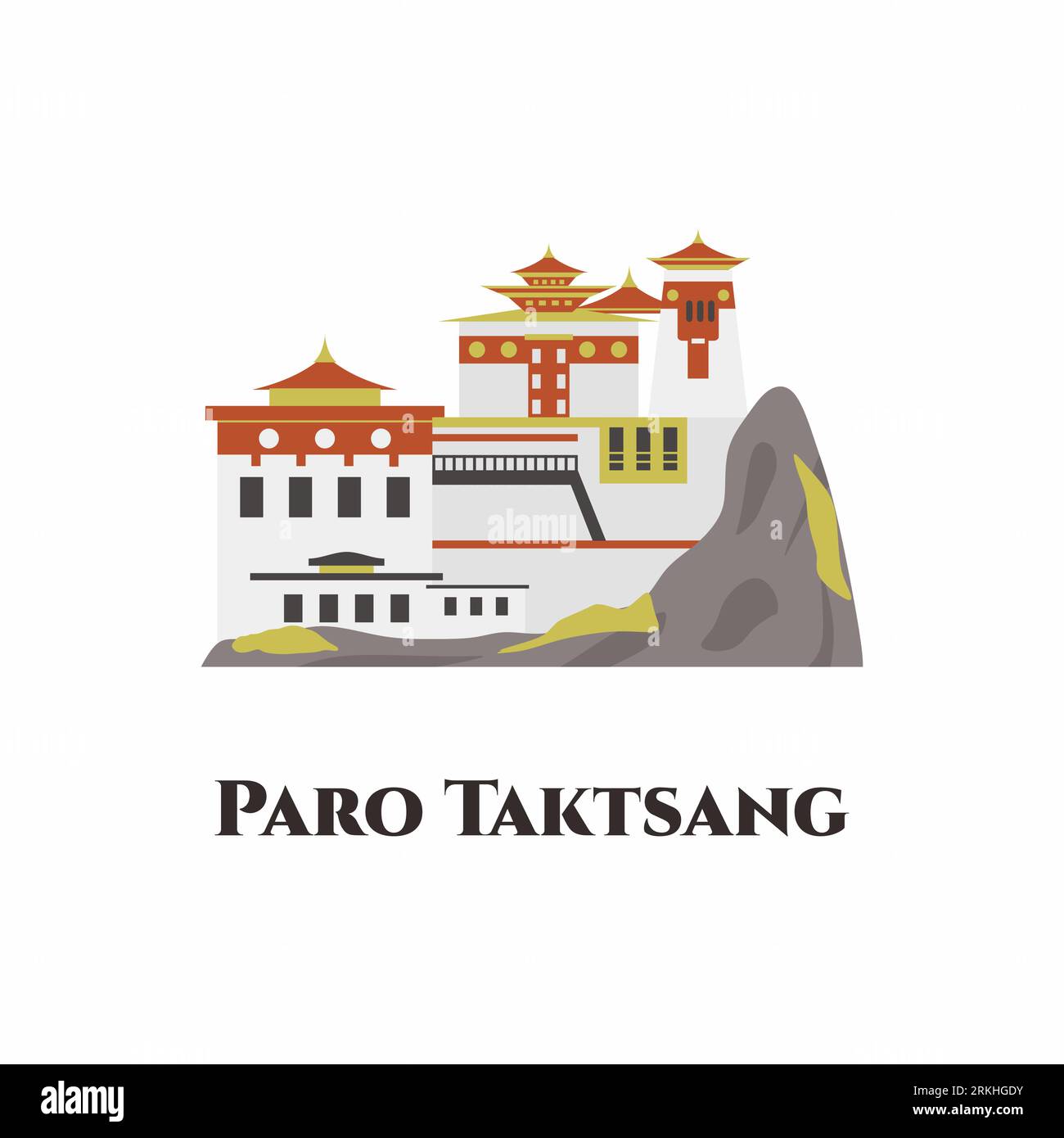 Paro Taktsang in Buthan. A sacred Vajrayana Himalayan Buddhist site ...