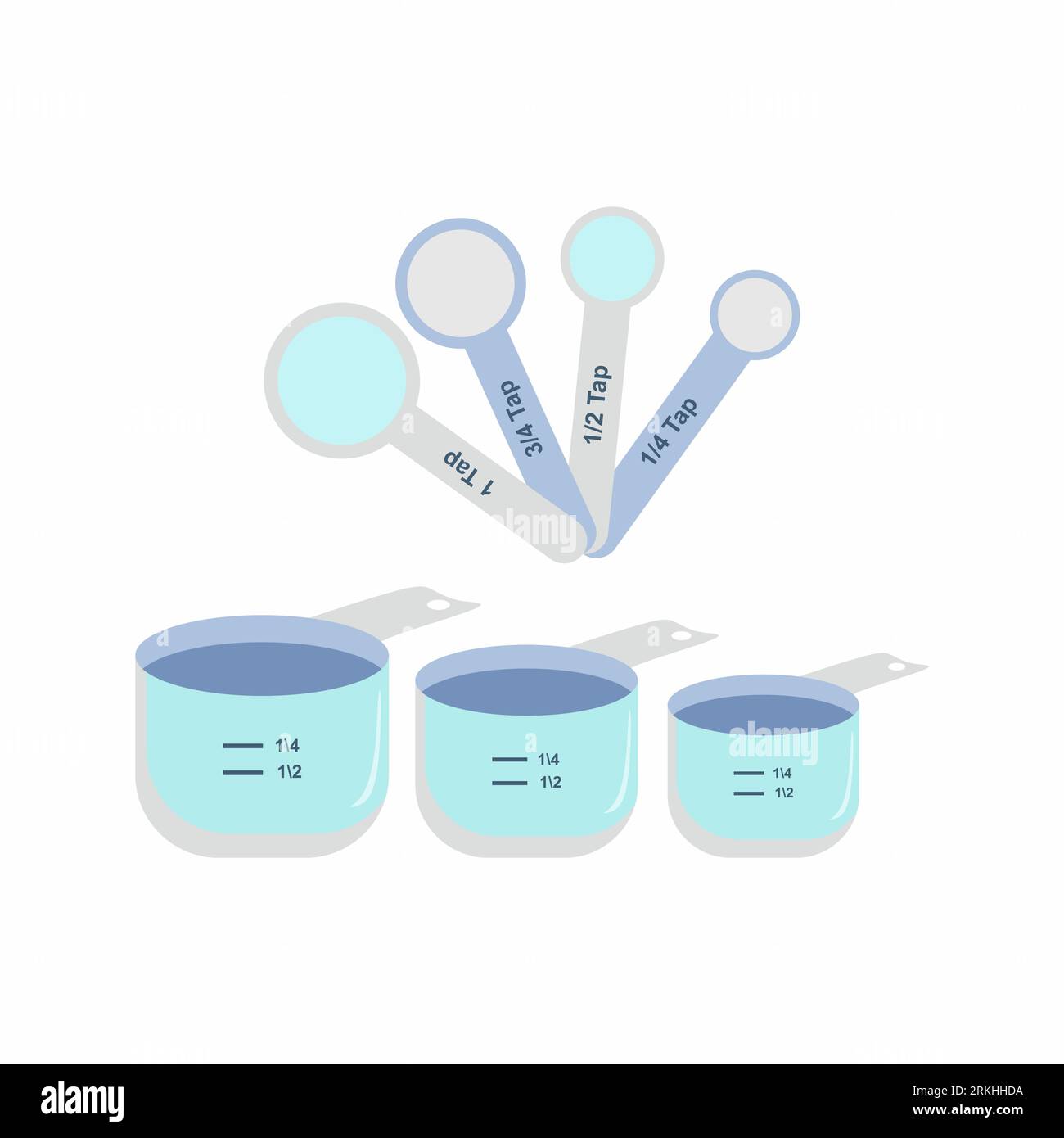Measuring ingredients Stock Vector Images - Alamy