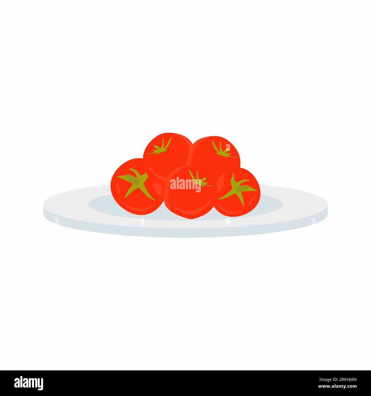 Red fruits and vegetables closeup Stock Vector Images - Alamy