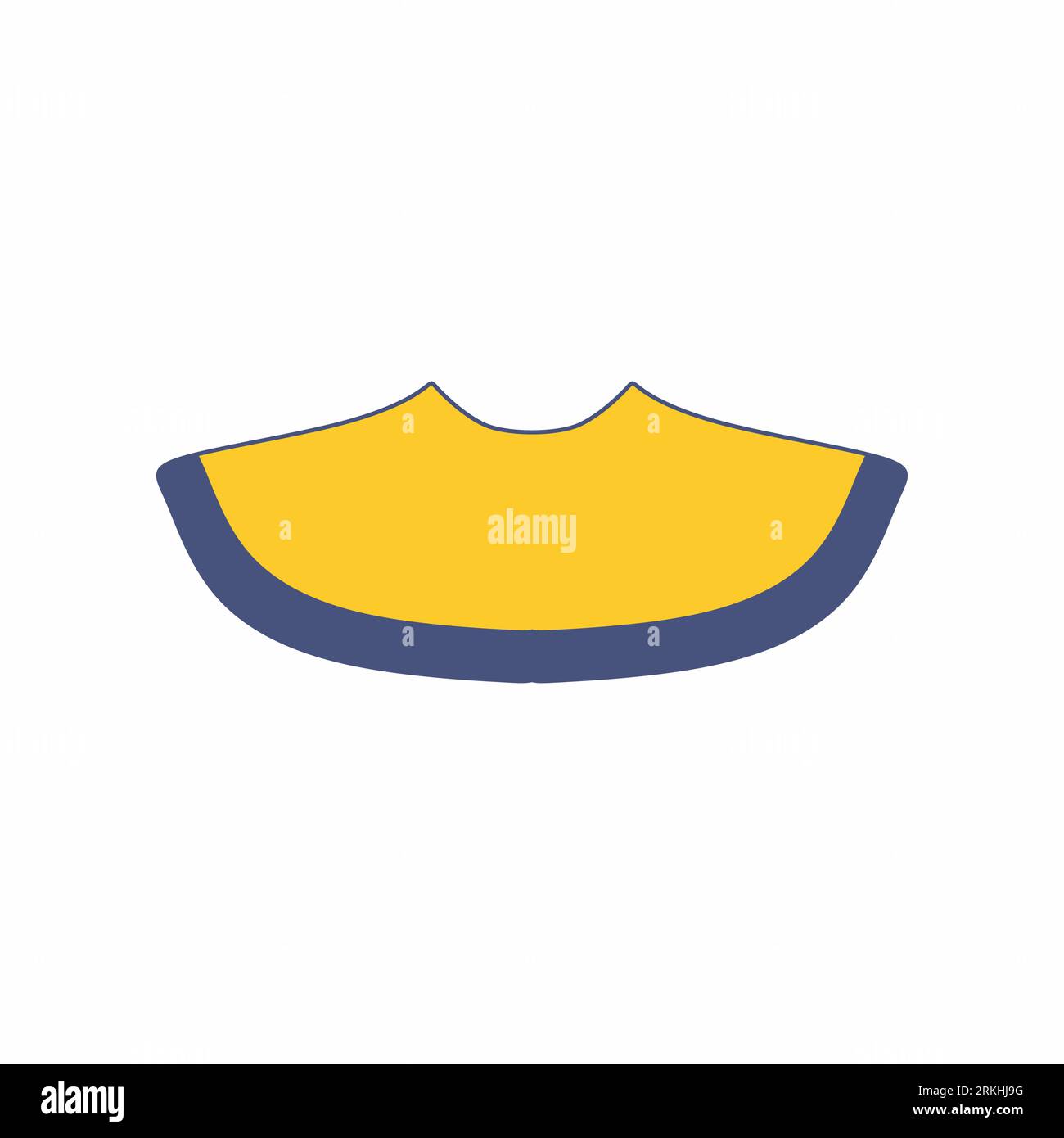 Flat cartoon style vector illustration of graduation staff isolated on ...