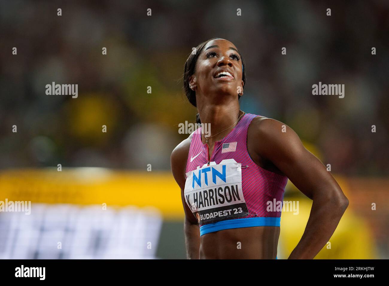 Budapest, Hungary 20230824.Kendra Harrison of the USA takes bronze in ...