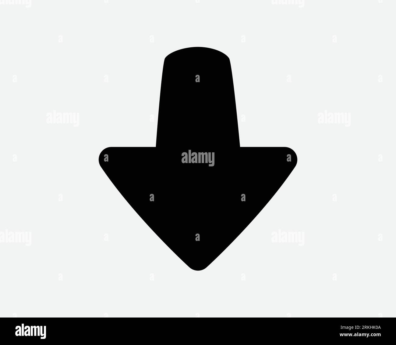 Down Arrow Icon Download Downward South Below Under Underneath ...