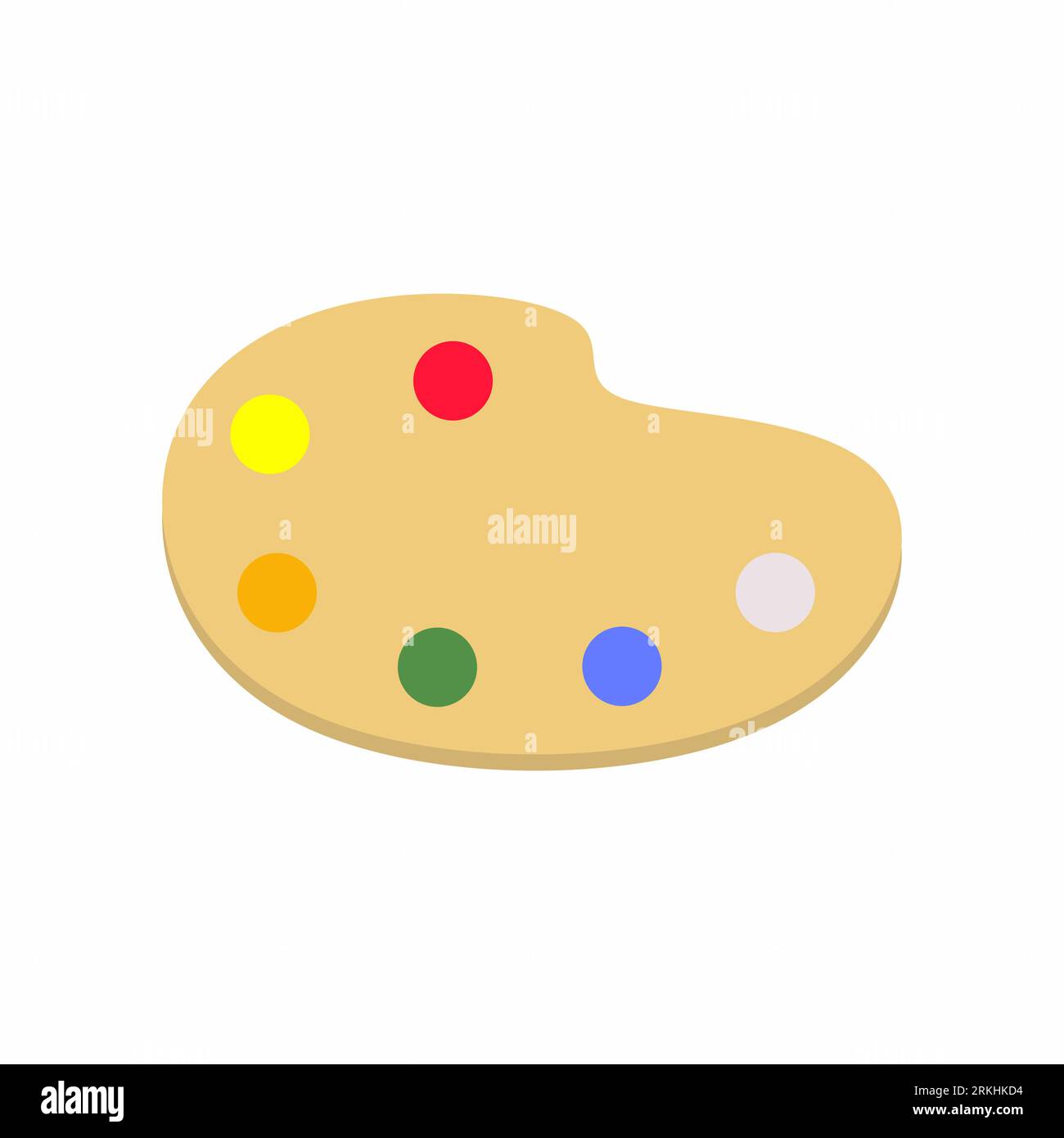 Colors pallete paint icon design. Artist tool isolated on white ...
