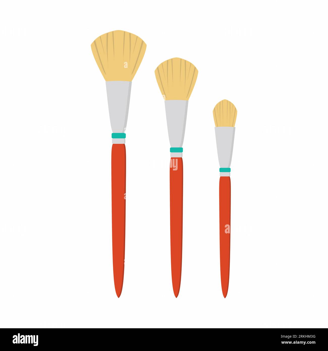 MOP painting brush. Drawing creative materials for workshops designs ...