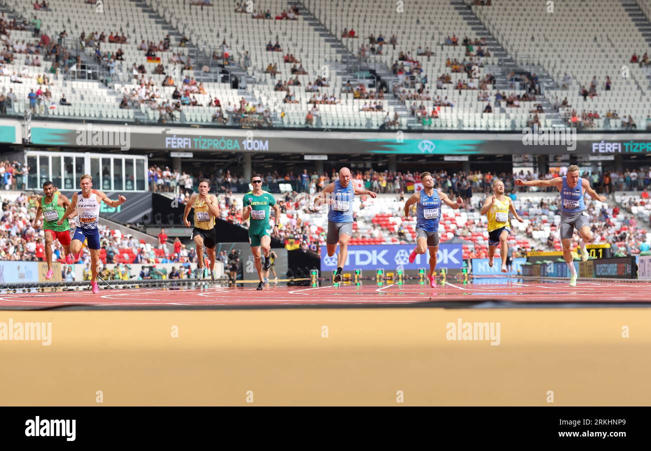 Budapest, Hungary. 25th Aug, 2023. Estonia's Johannes Erm (1st R ...