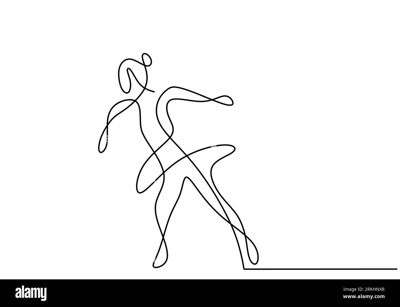 One continuous line drawing of figure skating girl. Young happy woman ...