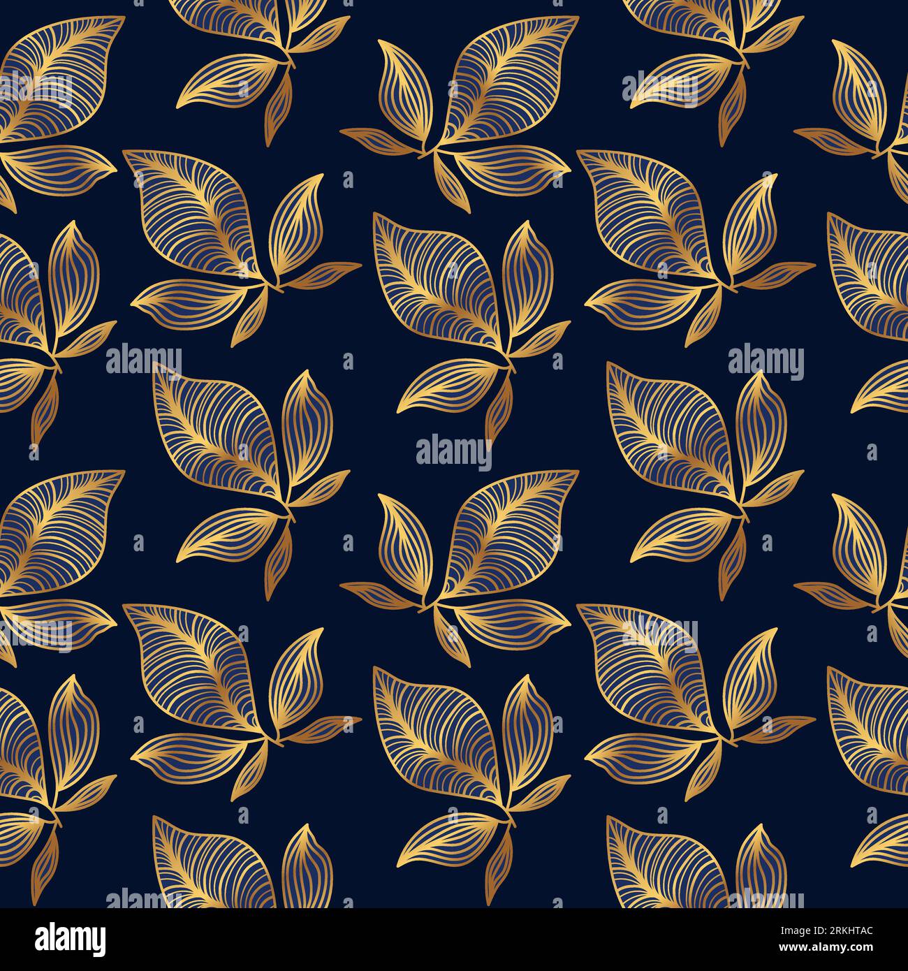 Blue floral wallpaper Stock Vector Images - Alamy