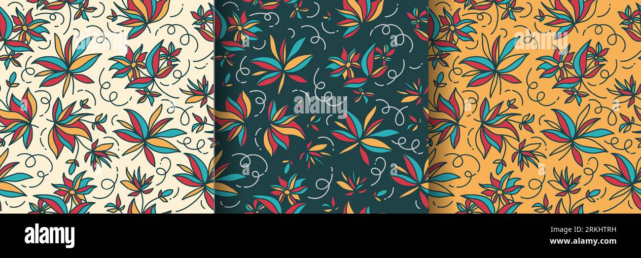 Three motif variations Stock Vector Images - Alamy