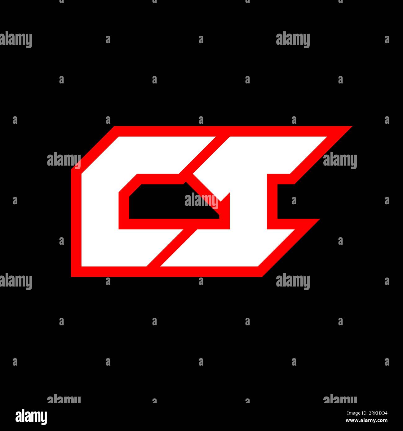 CI logo design, initial CI letter design with sci-fi style. CI logo for ...