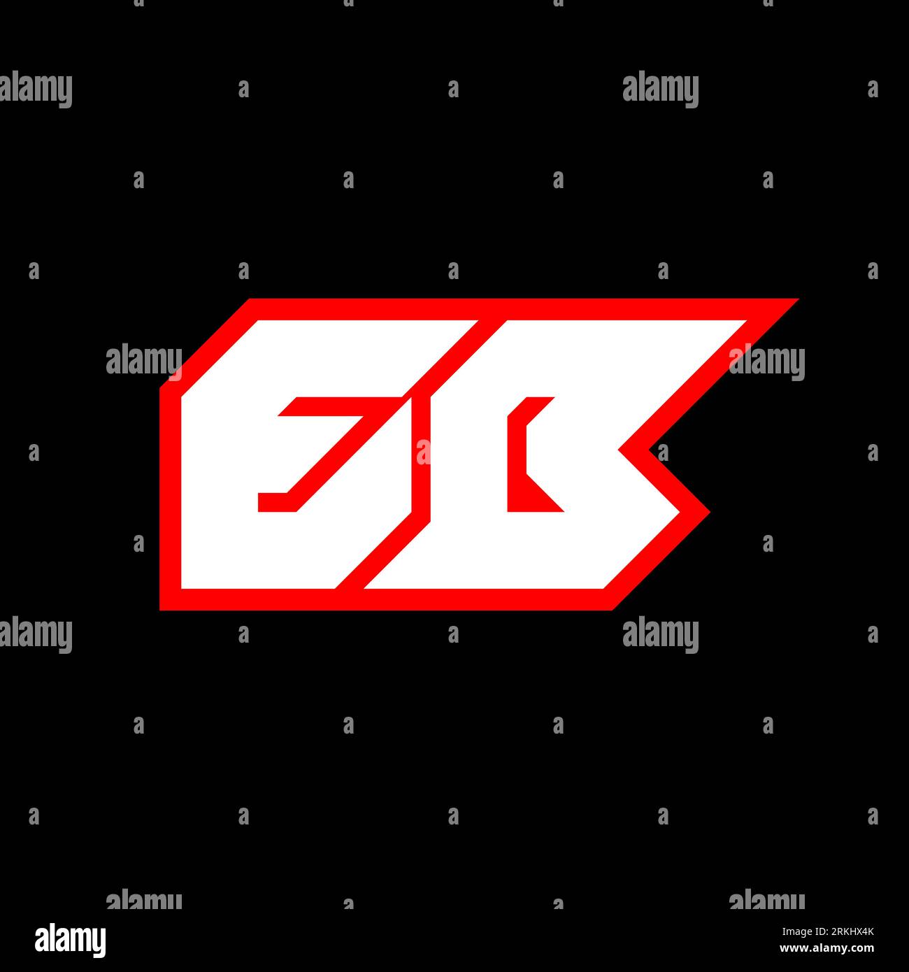 EB logo design, initial EB letter design with sci-fi style. EB logo for ...