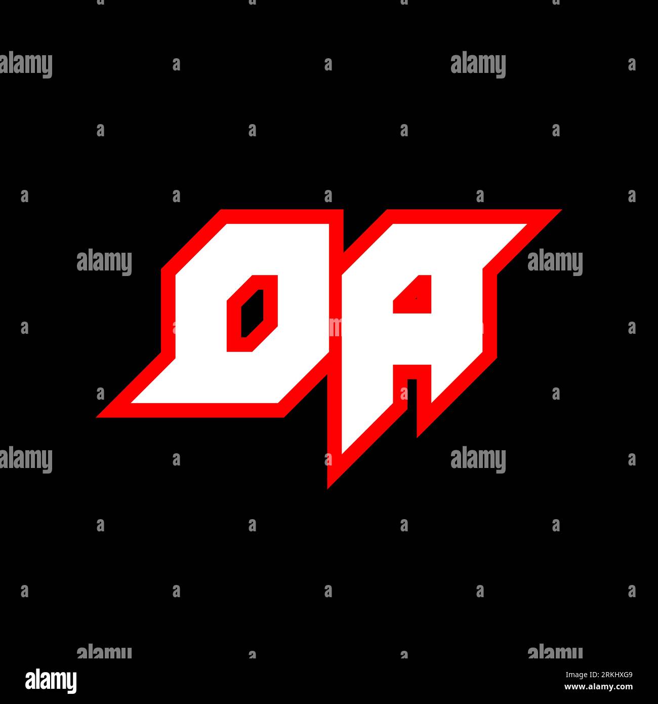 DA logo design, initial DA letter design with sci-fi style. DA logo for ...