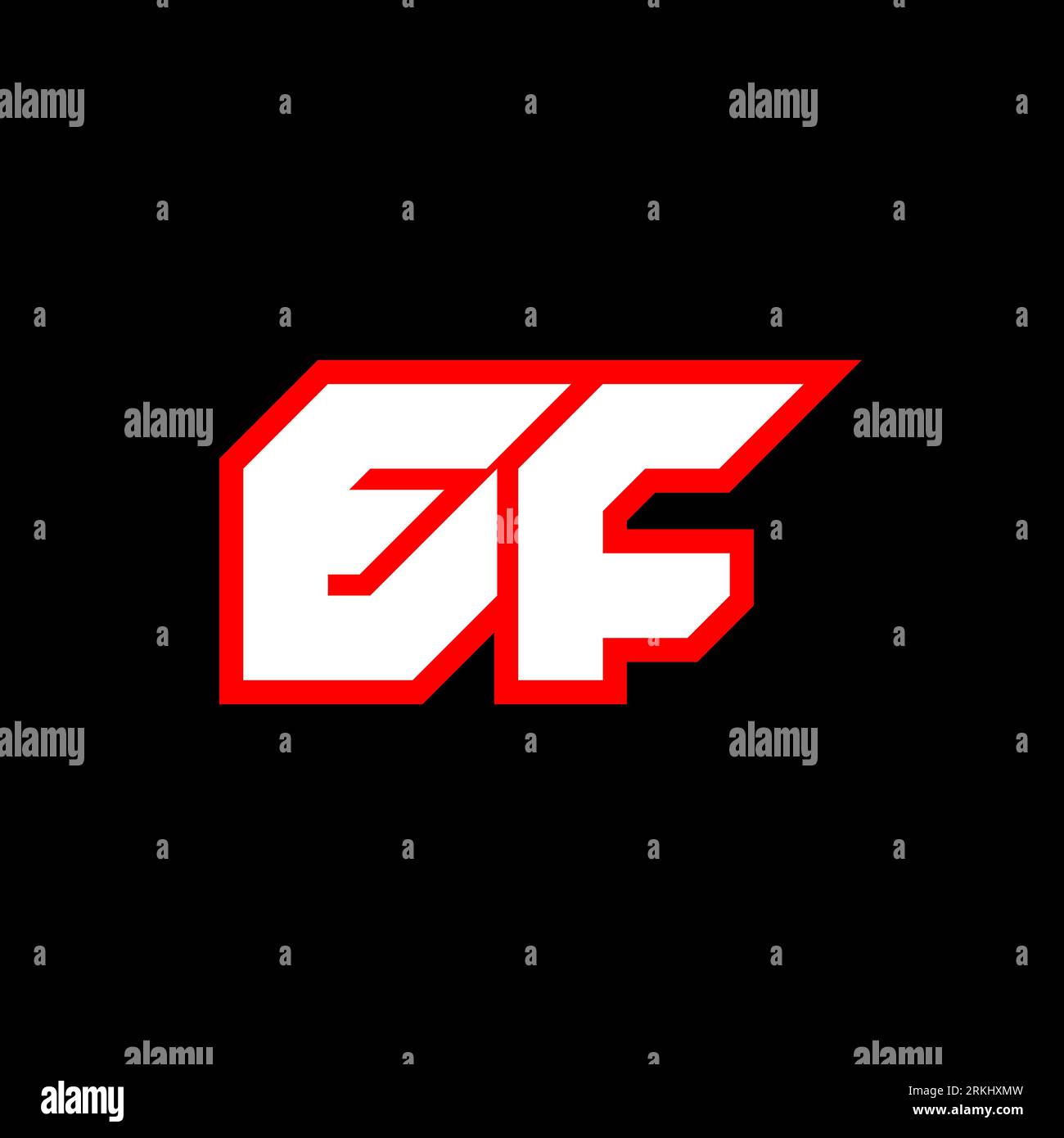 EF logo design, initial EF letter design with sci-fi style. EF logo for ...