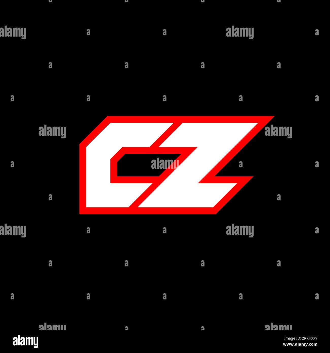 Cz letter Stock Vector Images - Alamy
