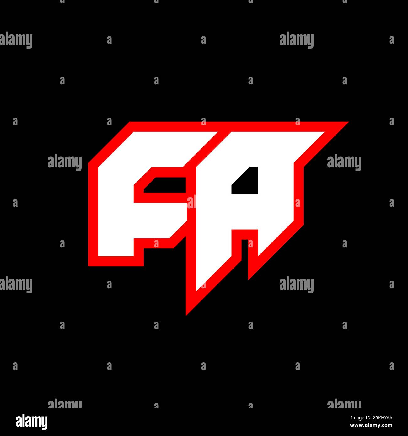 FA logo design, initial FA letter design with sci-fi style. FA logo for ...