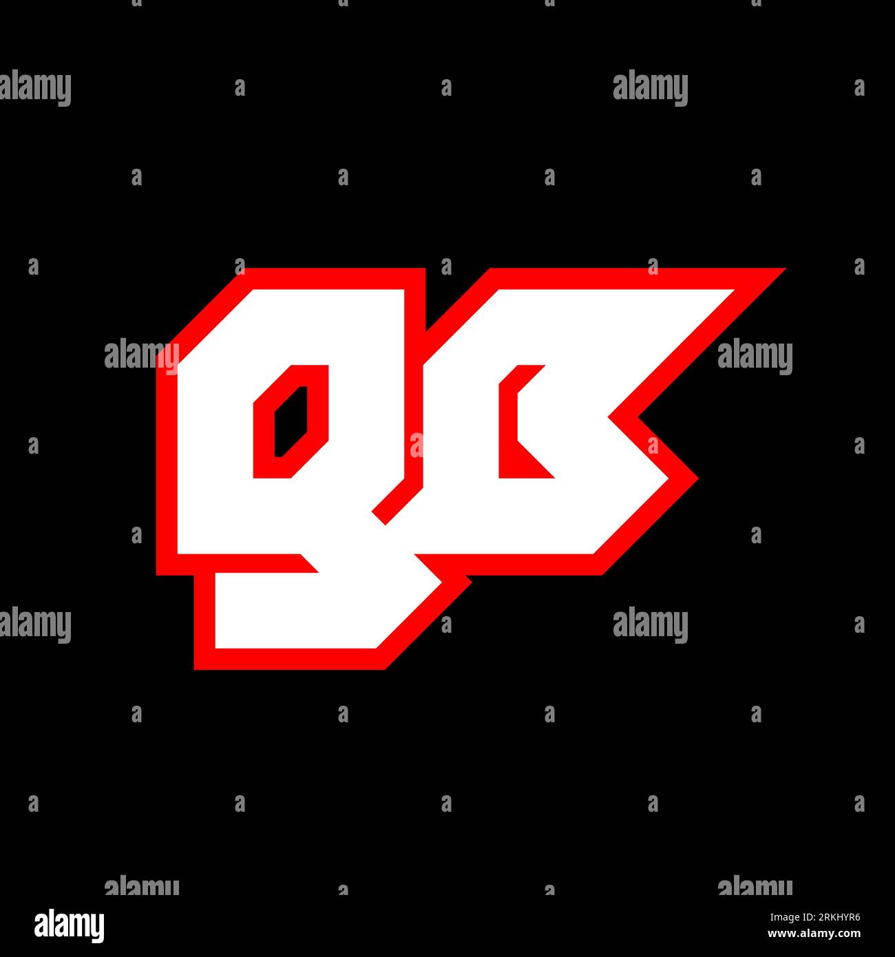 GB logo design, initial GB letter design with sci-fi style. GB logo for ...