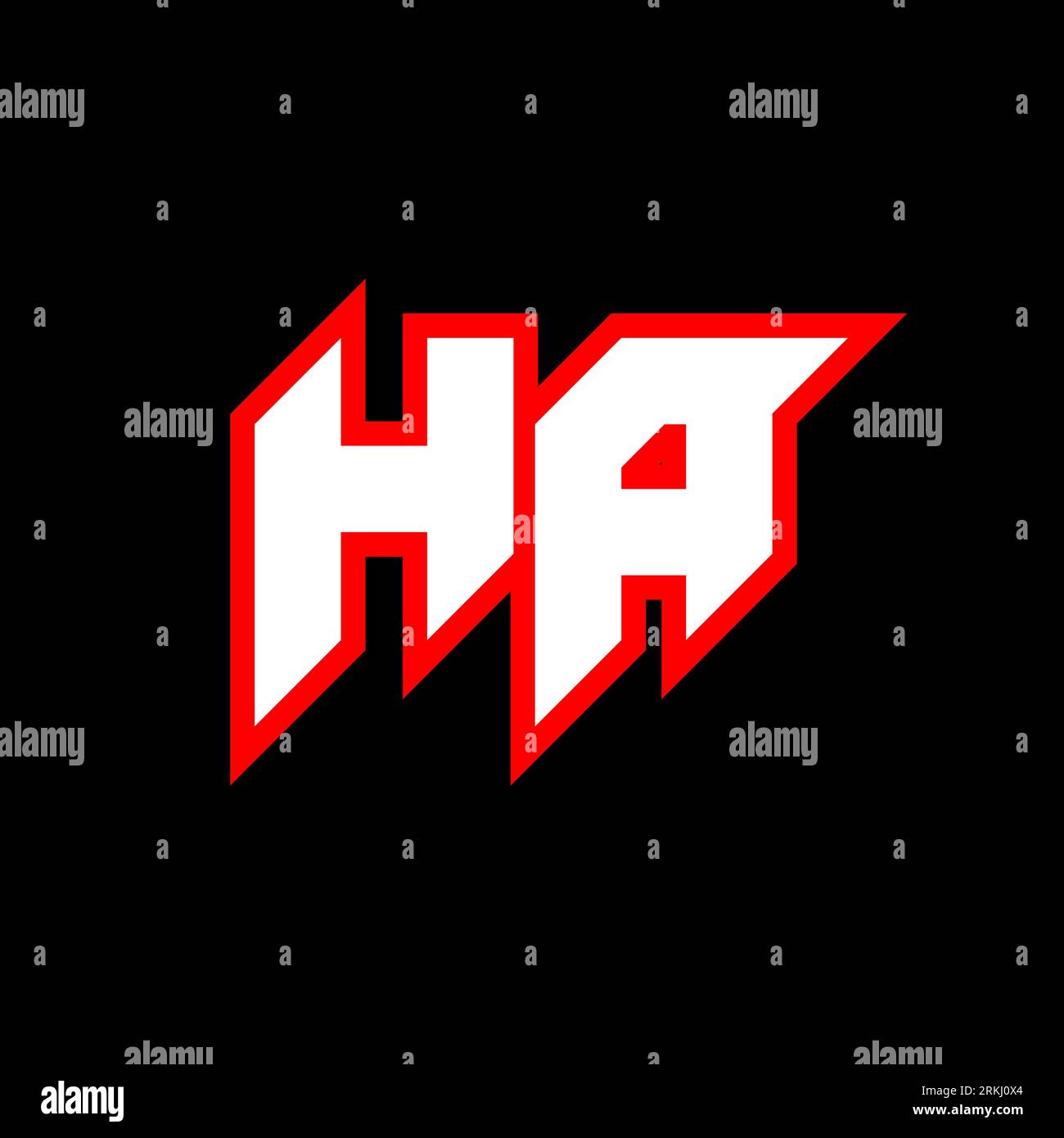 Ha letter Stock Vector Images - Alamy