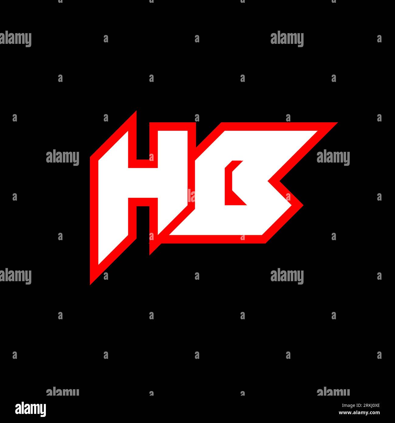 Hb modern logo Stock Vector Images - Alamy